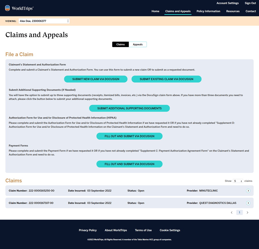 Manage Your Plan | WorldTrips Travel Insurance